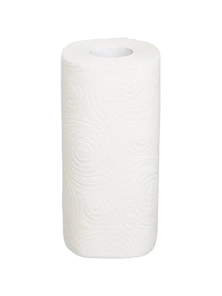 Мягкие бумажные полотенца с тиснением, 8 рулонов