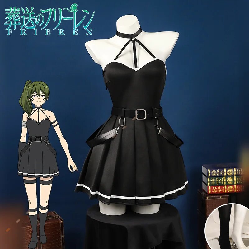 Frieren Beyond Journey's End Anime Ubel Cosplay Costume Women Wig Dress Uniform Props loves Stocking Halloween Party Outfit