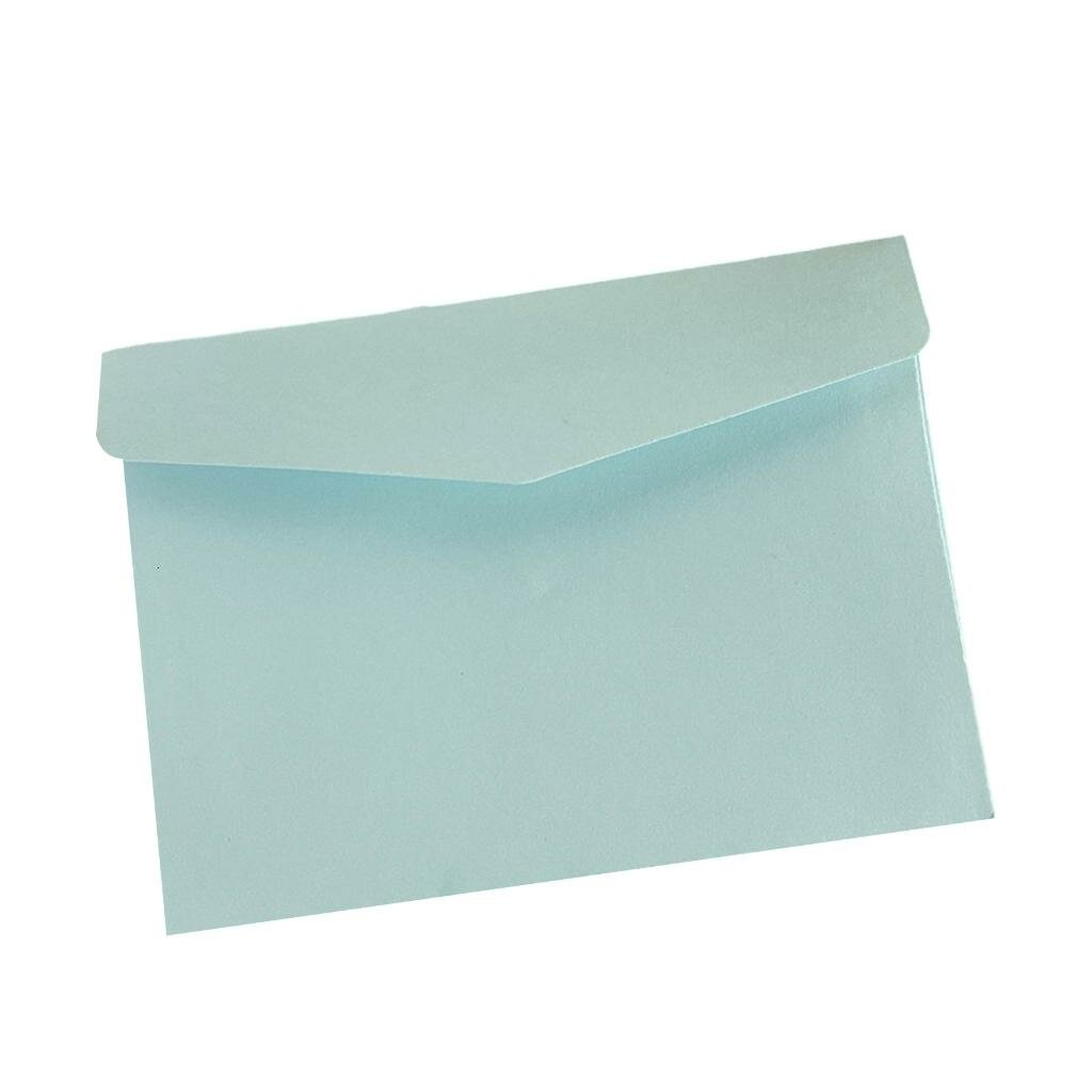 30 цветных конвертов для писем, Синий