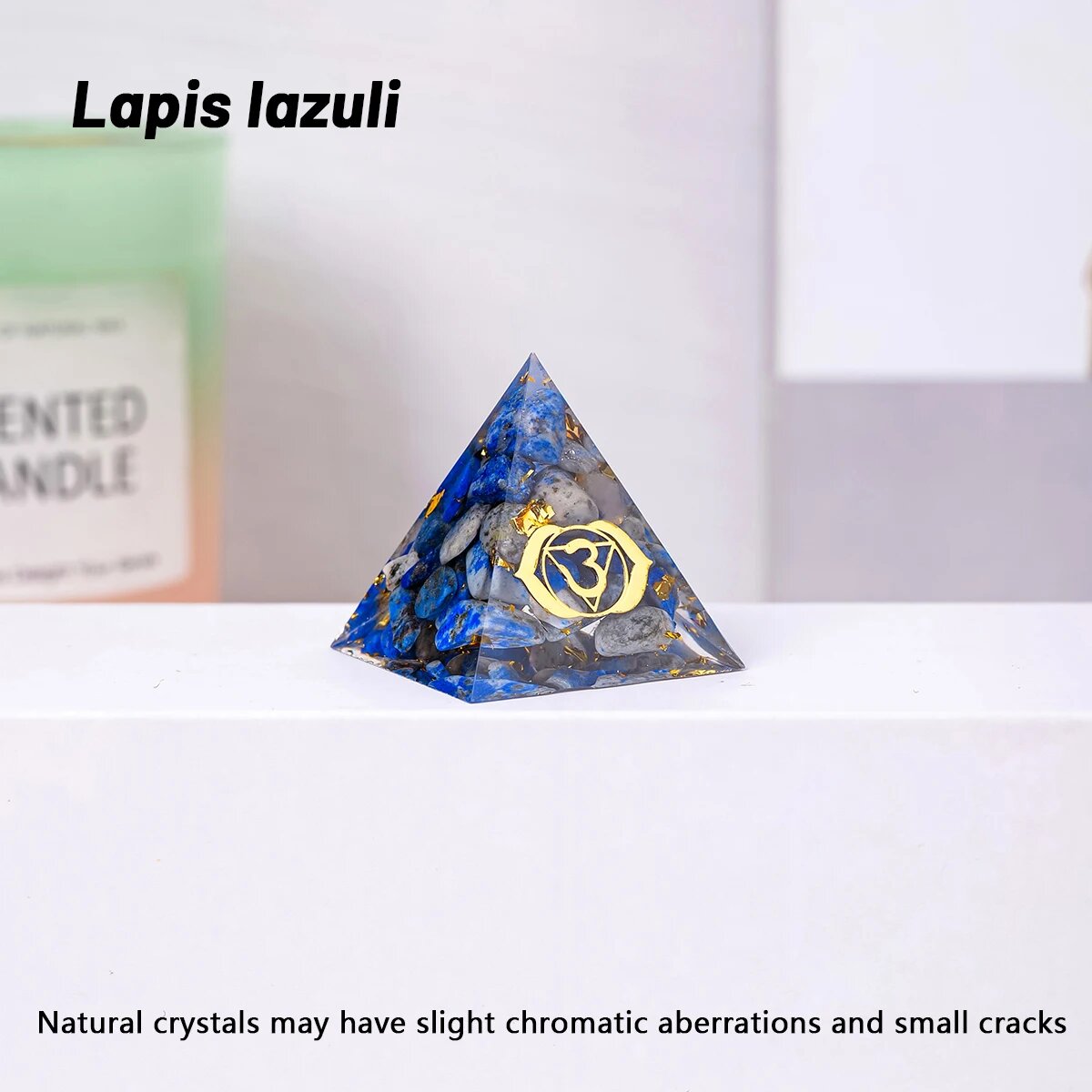 Пирамида из лазурита, 3 см, Цвет: lapis lazuli