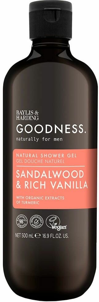 Baylis & Harding - Goodness Men Sandalwood & Rich Vanilla Shower Gel Гель для душа 500 мл
