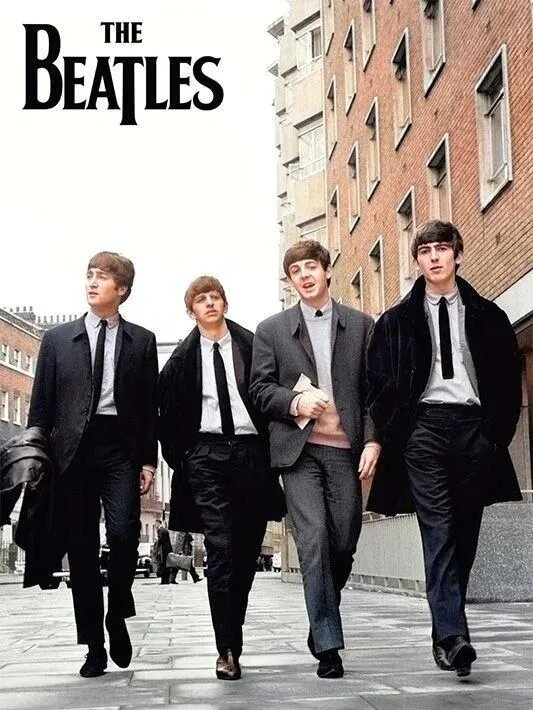 Алмазная Мозаика "Британская Рок-группа The Beatles" 40х50 См Алмазная Вышивка / Картина Стразами Подарков / Украшения