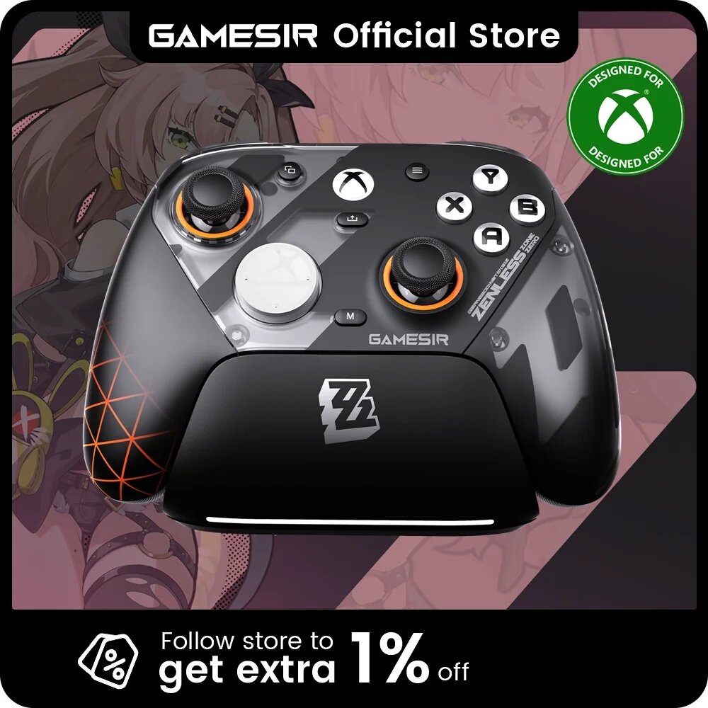 GameSir G7 Pro Zenless Zone Zero Edition, беспроводной контроллер Xbox для Xbox Series X | S, Xbox One X | S, Steam, ПК, Android