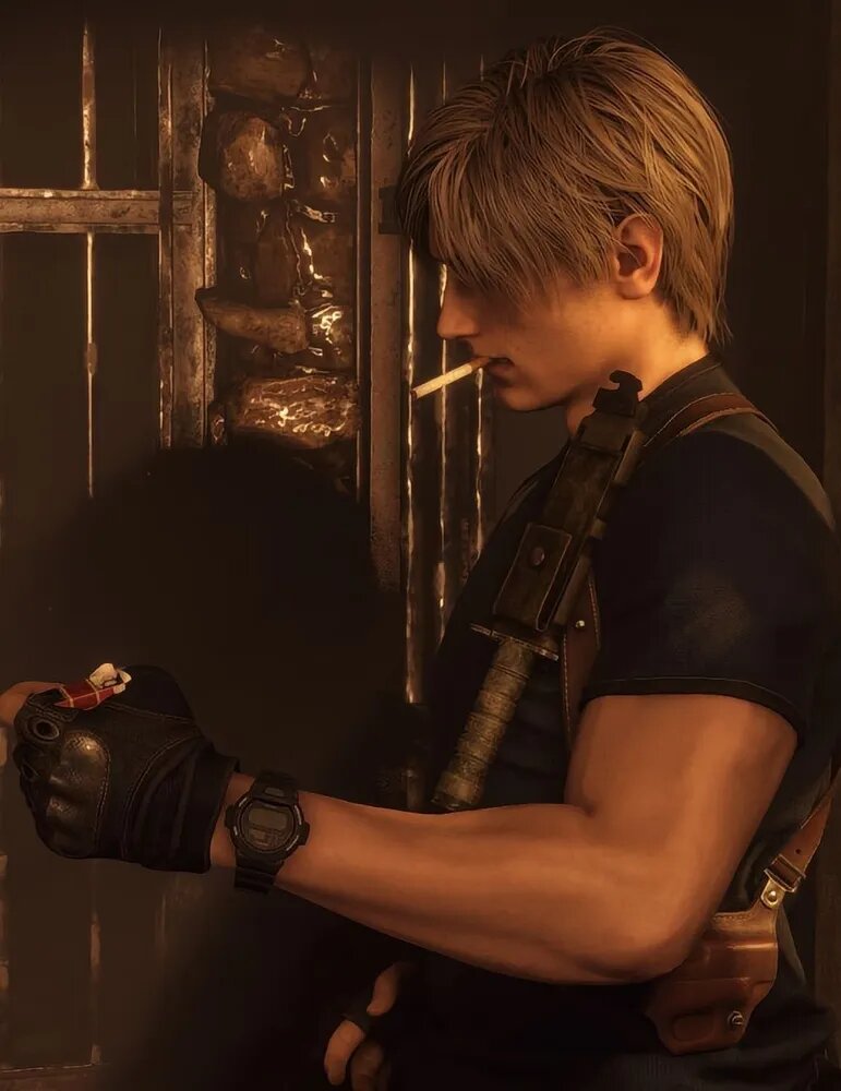 Алмазная Картина "Resident Evil Игра Леон Кеннеди" 30х40 См Алмазная Вышивка / Картина Стразами Подарков