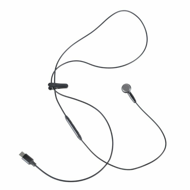 Наушники USB Type C Односторонний Наушник USB C Earbud Single Earbuds с Микрофонными Катушками Усиленный Шнур Type C