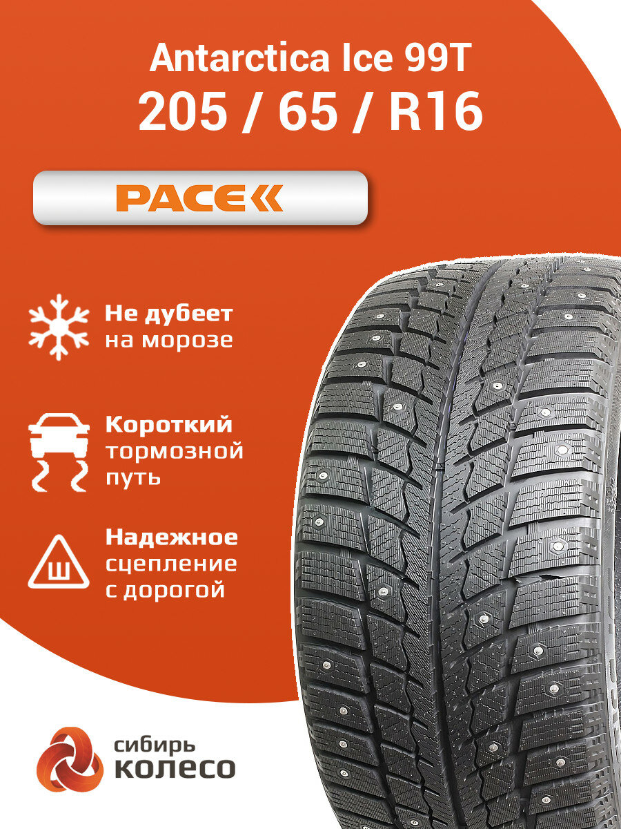 205/65R16 Pace Antarctica Ice 99T шип