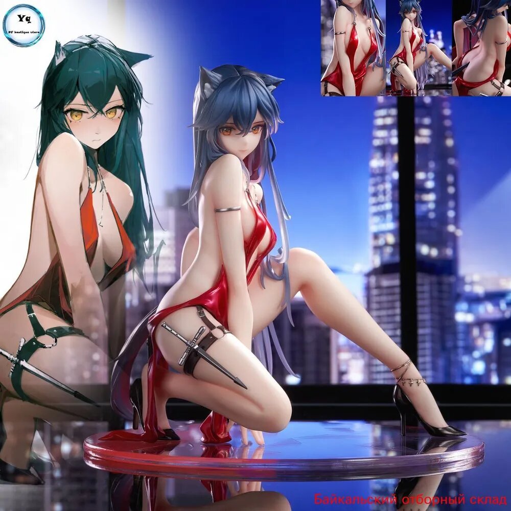 Игровая фигурка Arknights Texas в красном наряде 16 см