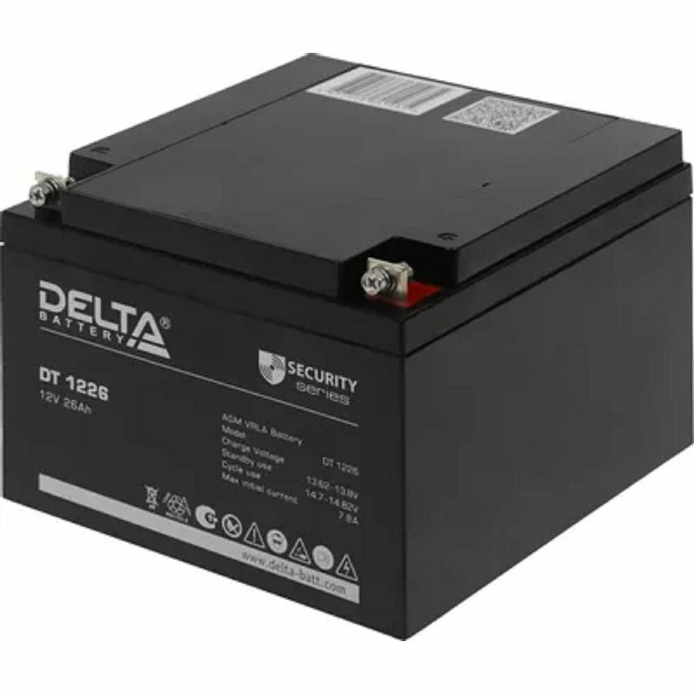 Delta DT 1226 (26 А/ч, 12В) свинцово- кислотный аккумулятор