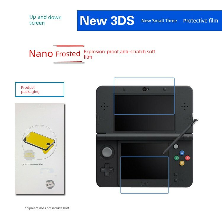 Новая 3DS Нано-Защитная Матовая Пленка с Анти-Взрывным Свойством и Устойчивостью к Царапинам для Nintendo 3DS