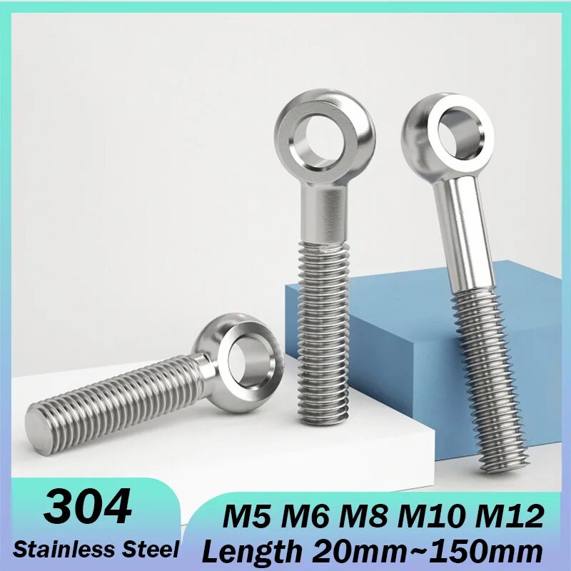 Нержавеющие кольцевые болты "рыбий глаз" GB798 M5 M6 M8 M10 M12 M6(2Pcs), 30mm