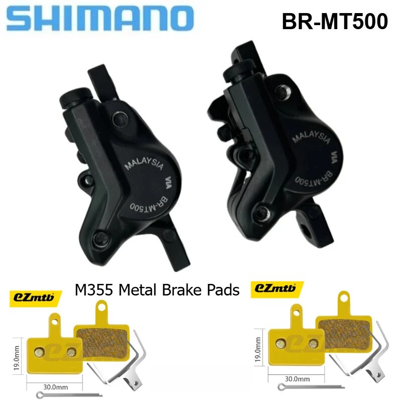 Гидравлический дисковый тормозной калипер SHIMANO BR-MT500 с 2 поршнями для BR-MT500 M355 2pcs