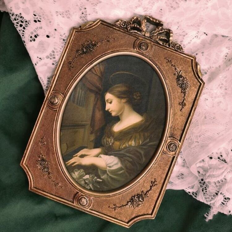 Настенная фоторамка из смолы в винтажном стиле, европейская настольная рамка для альбома, декоративная рамка для стены в старинном стиле барокко.