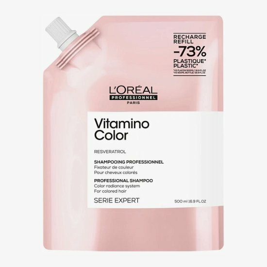 Шампунь для окрашенных волос L`oreal Professionnel Vitamino Color, (рефил), 500 мл