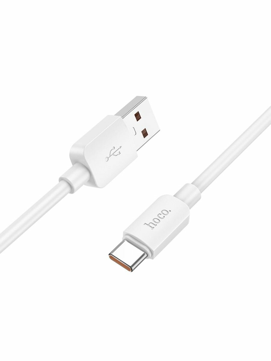 Hoco X96 Hyper Кабель USB - Type-C, 6A, 100W, 1 метр, белый — фото 1