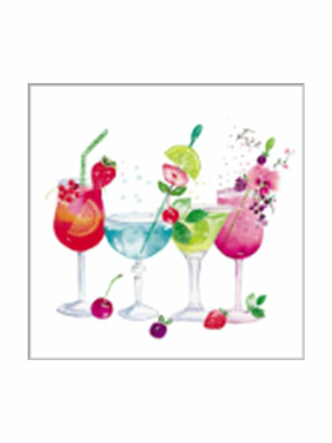 Салфетки бумажные Салфетки Коктейль салфетки 24х24 1сл 40 л "Desna Design"