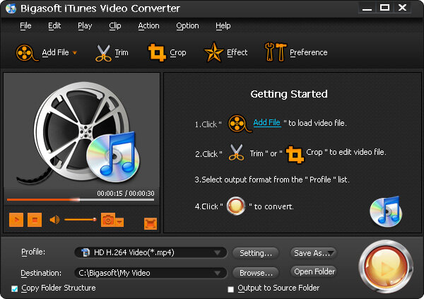Bigasoft iTunes Video Converter PC Ключ • Цифровой ключ • регион Весь мир