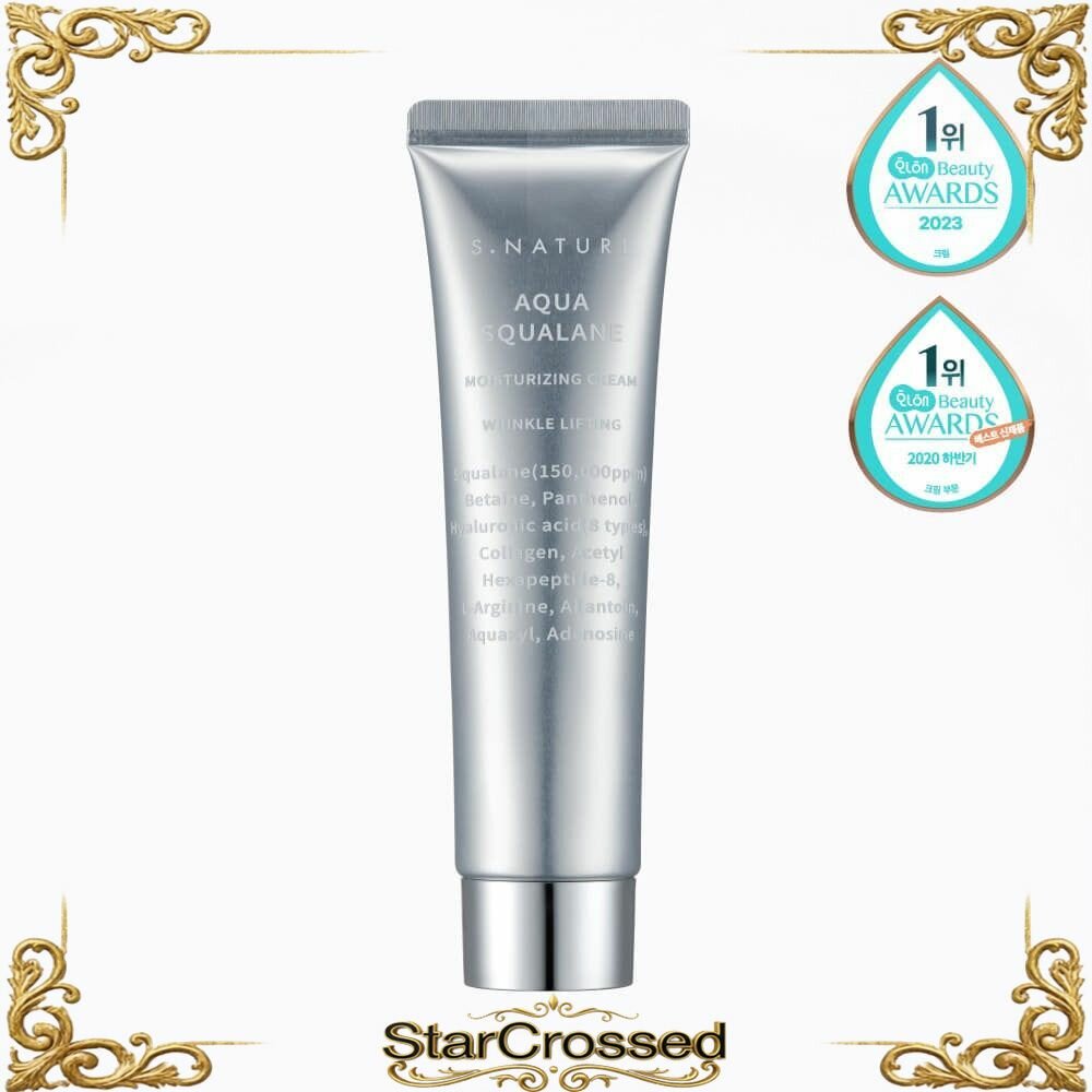 S.NATURE AQUA SQUALANE CREAM 60ml / Увлажняющий крем для лица с скваланом 60 мл. Южная Корея