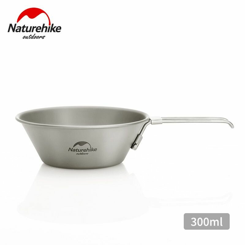 Naturehike Титановая чашка Титановая миска Складные портативные столовые приборы