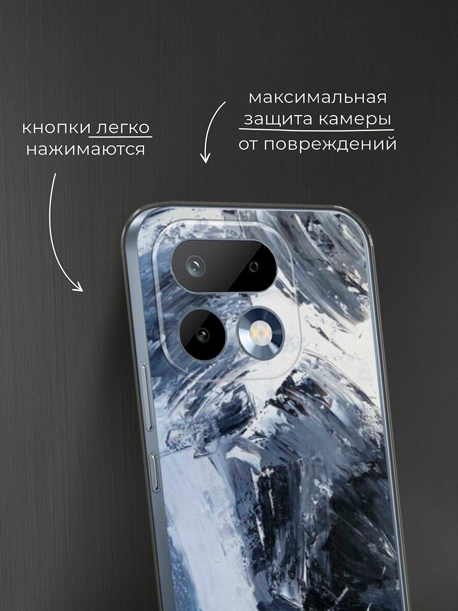 Чехол на Realme 16 Pro / Реалме 16 Про с принтом Абстракция живопись — фото 1