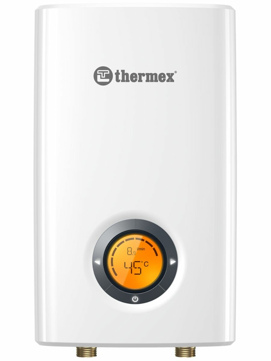 Водонагреватель проточный Thermex Topflow 8000, электрический настенный, 8 кВт, белый
