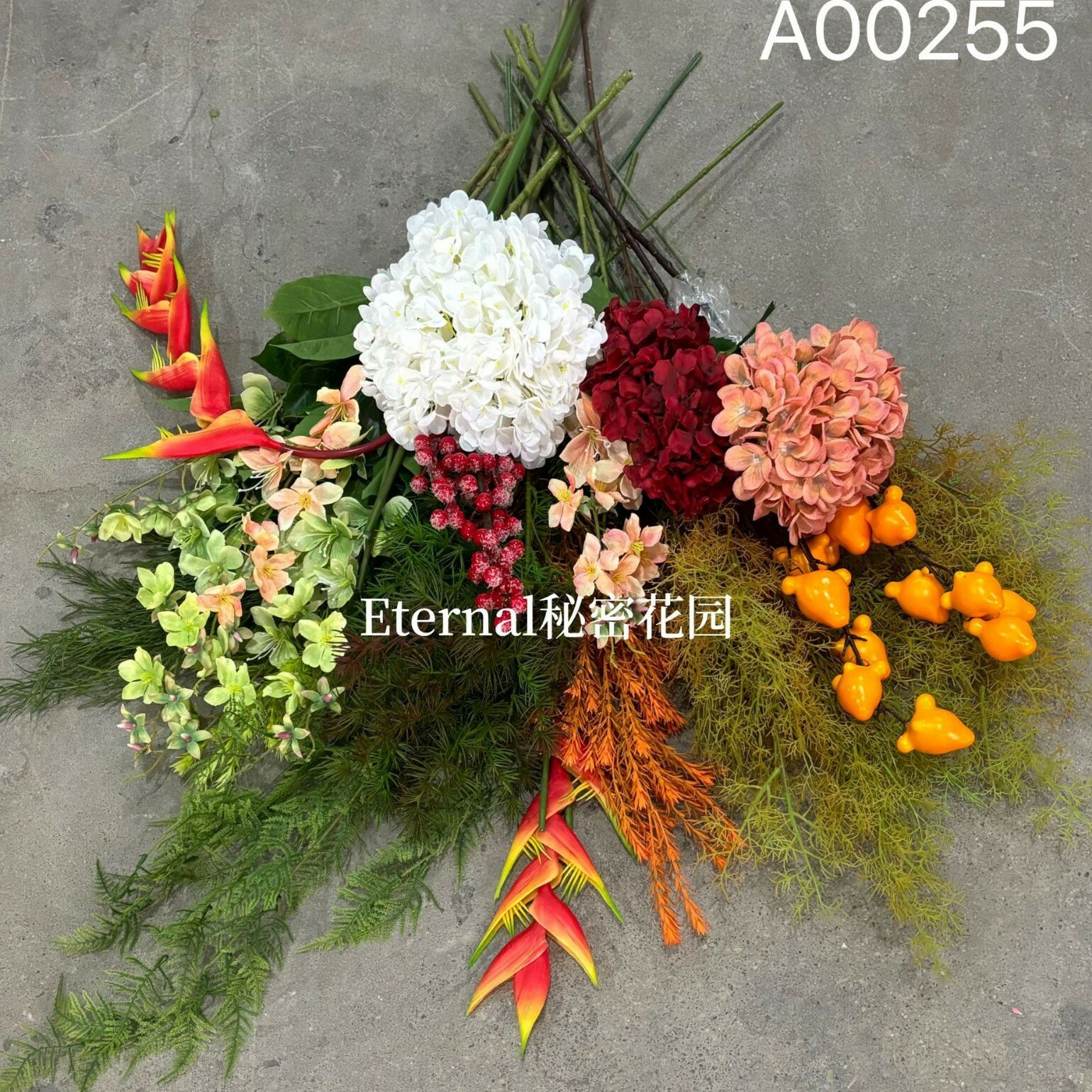 Набор цветочных композиций "Моне", имитация садового стиля, 20 цветов