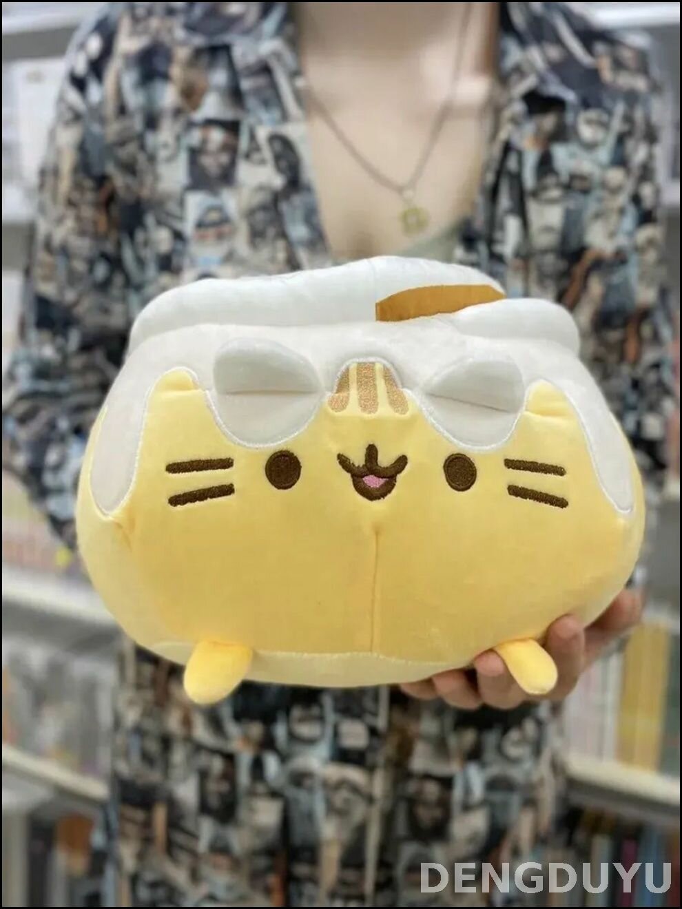 Мягкая игрушка Кот Пушин Синнабон (Pusheen Cat) 18х25 см