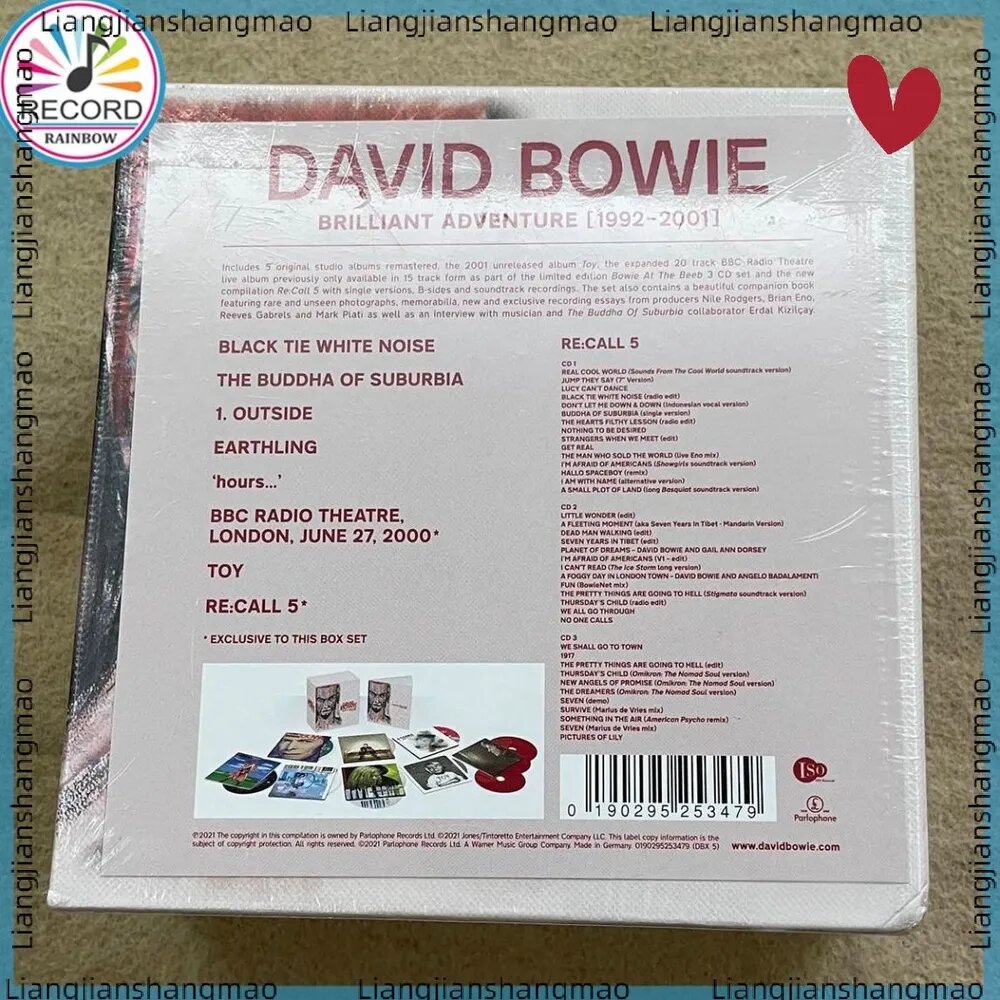 Эксклюзивный аудиоальбом David Bowie Brilliant Adventure [1992-2001] CD, Коллекционное издание, Китай — фото 1