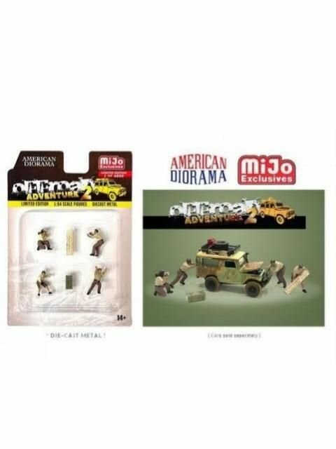 Машинка American Diorama 1:64Figure Set - Off Road Adventure 2 Die-cast Alloy Car Model Collection Display Gift