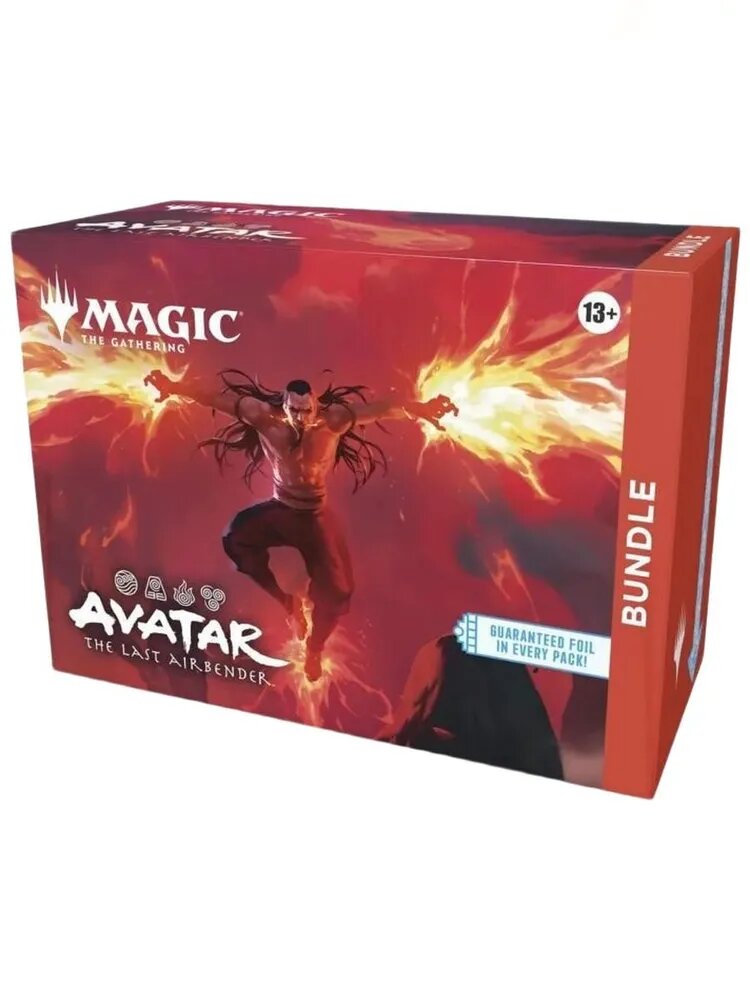 Magic: The Gathering Avatar: The Last Airbender Bundle Includes 9 Play Boosters, 30 Lands, 1 Foil Alt-Art Promo Card + Exclusive Accessories Collectible Trading Card Game (Английский)