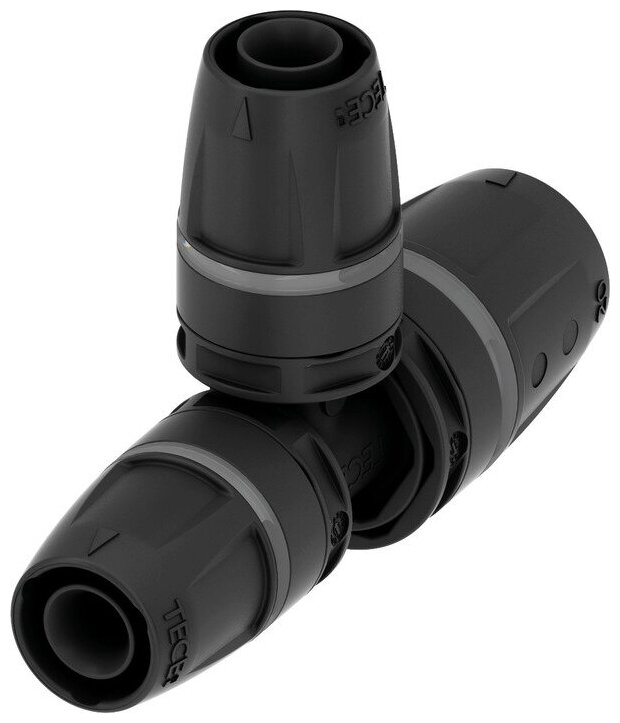 Тройник TECE Logo PPSU 8711011, обжимное соединение, внутренний, полифенилсульфон, 20х25х20мм