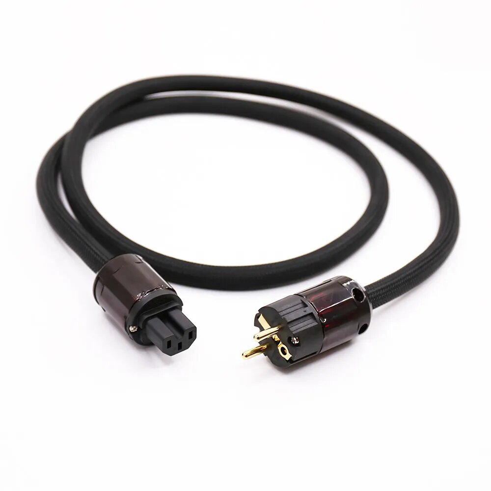 Кабель питания Powercon/IEC 3-pin, 0.75 м, черный матовый