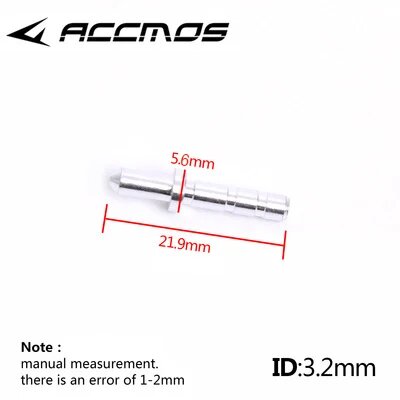 Наконечники для стрел алюминиевые ID3.2mm OD5.6mm