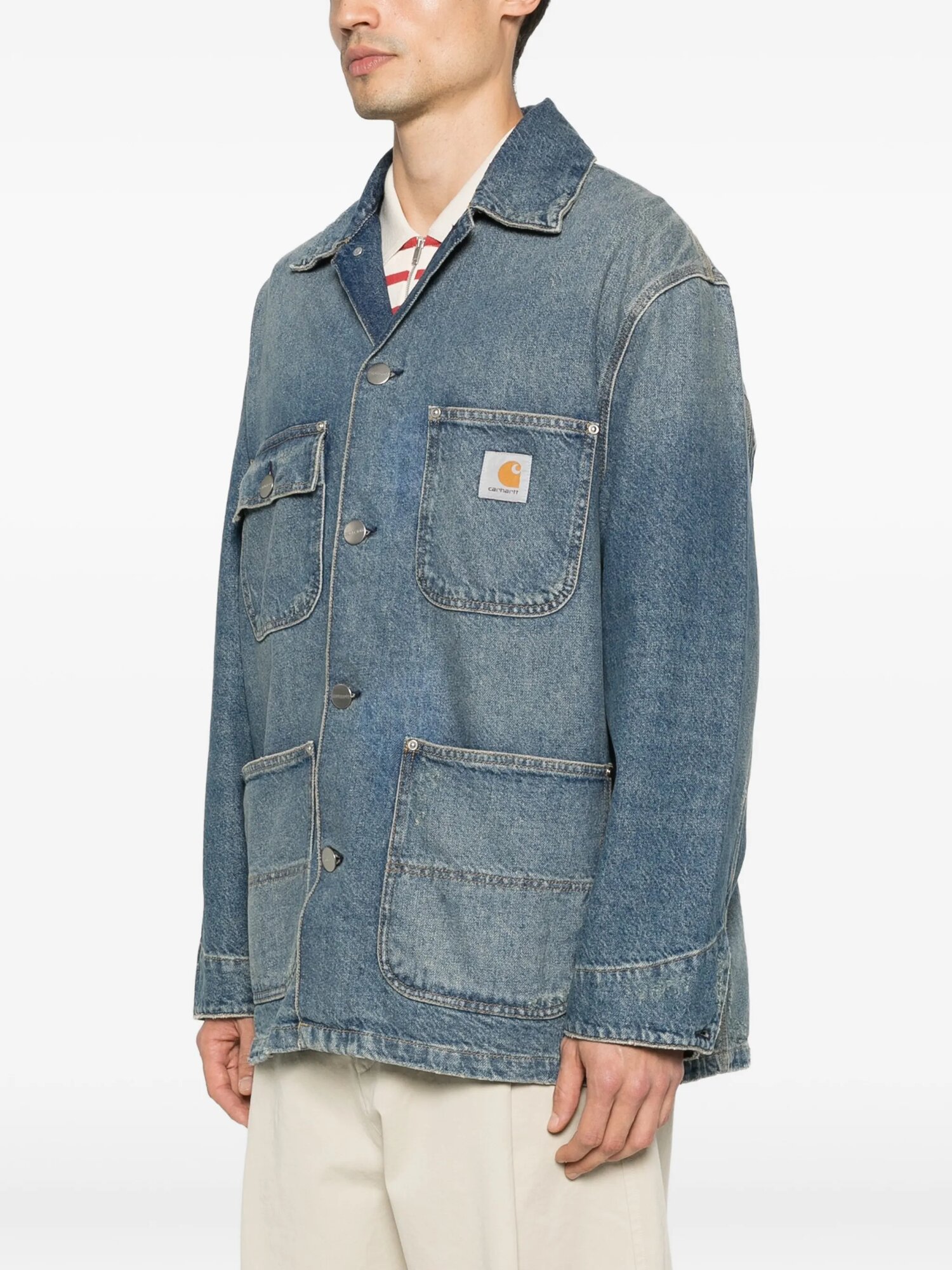 Пальто Carhartt WIP Aden Chore, размер 48, blue — фото 1