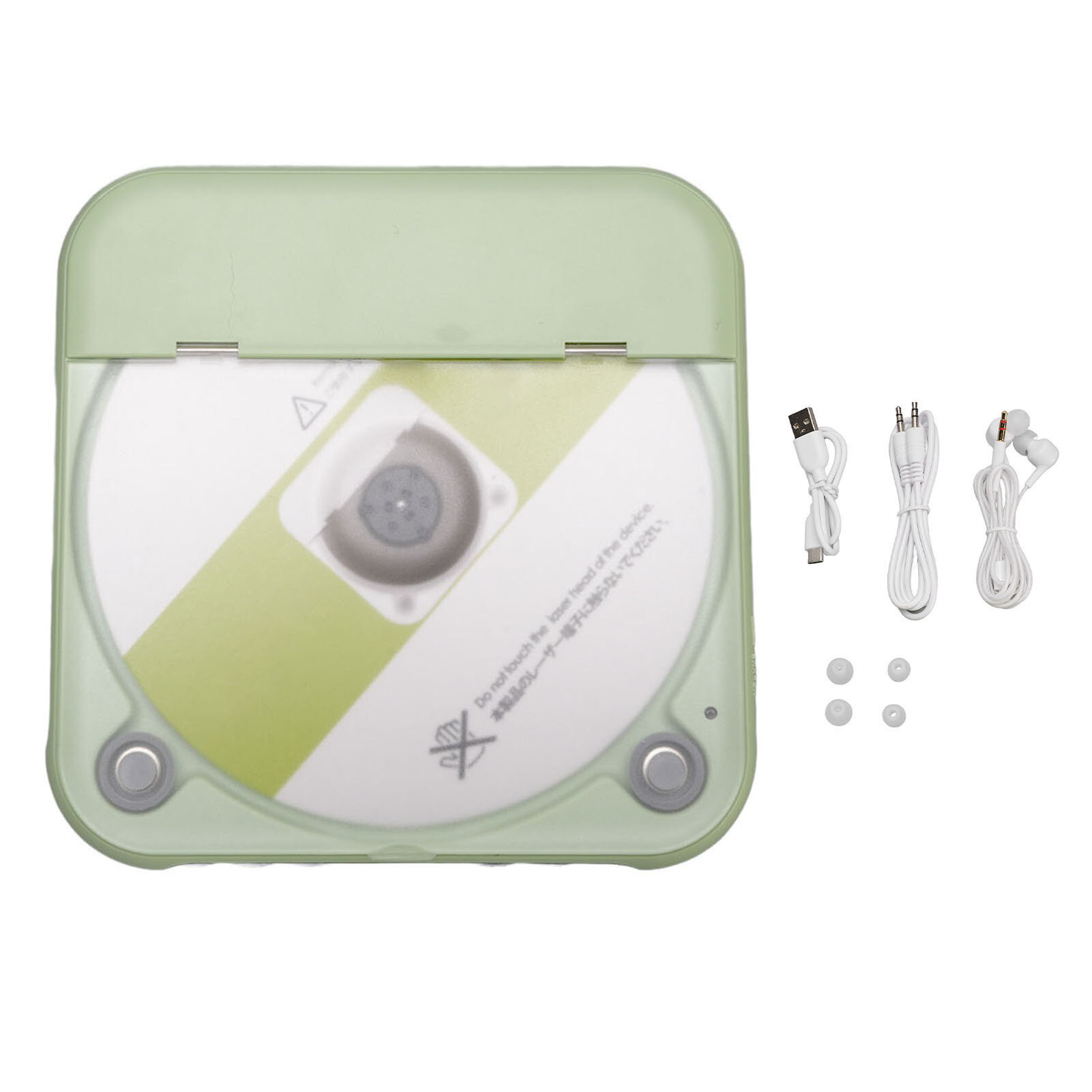 Портативный CD-плеер с Bluetooth, MP3-плеером, стереозвуком, настольным музыкальным проигрывателем, наушниками и кабелем для дома и автомобиля.