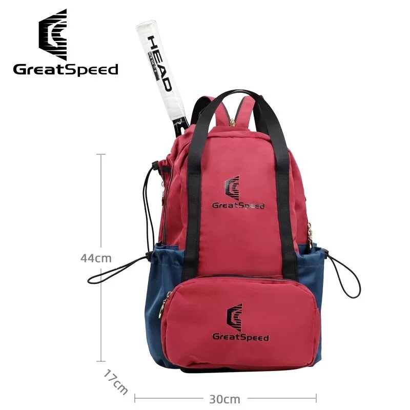 GREATSPEED Теннисная и бадминтонная сумка-рюкзак для мужчин и женщин, корейский стиль, темно-красный цвет, новинка