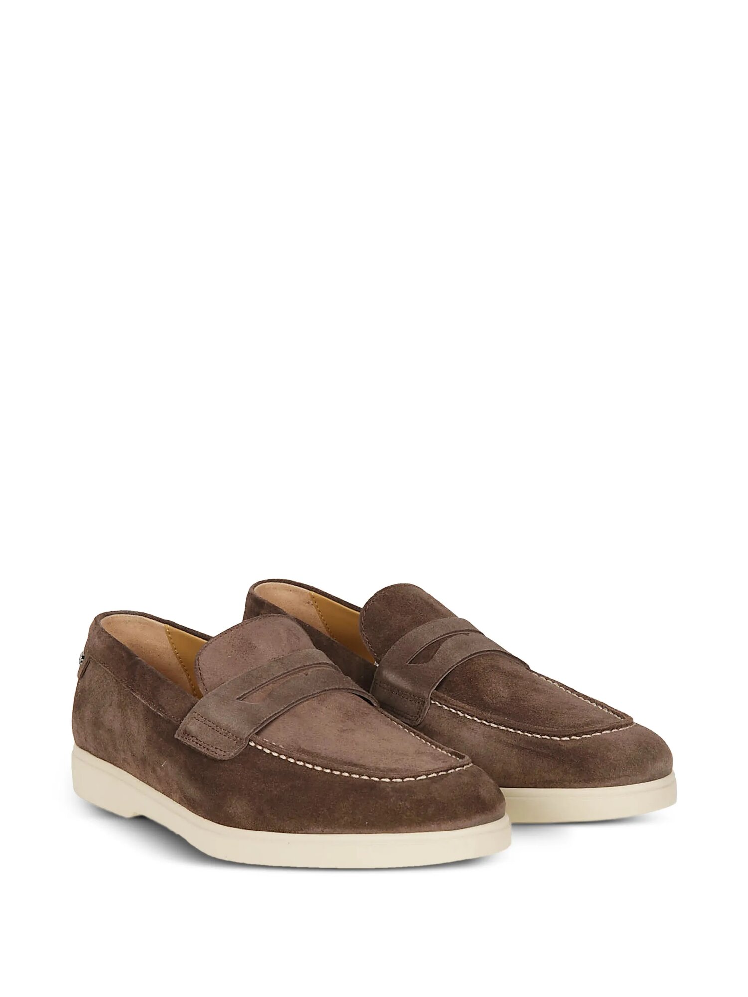 Лоферы Baldinini Suede penny loafers, размер 40.5 EU, brown — фото 1