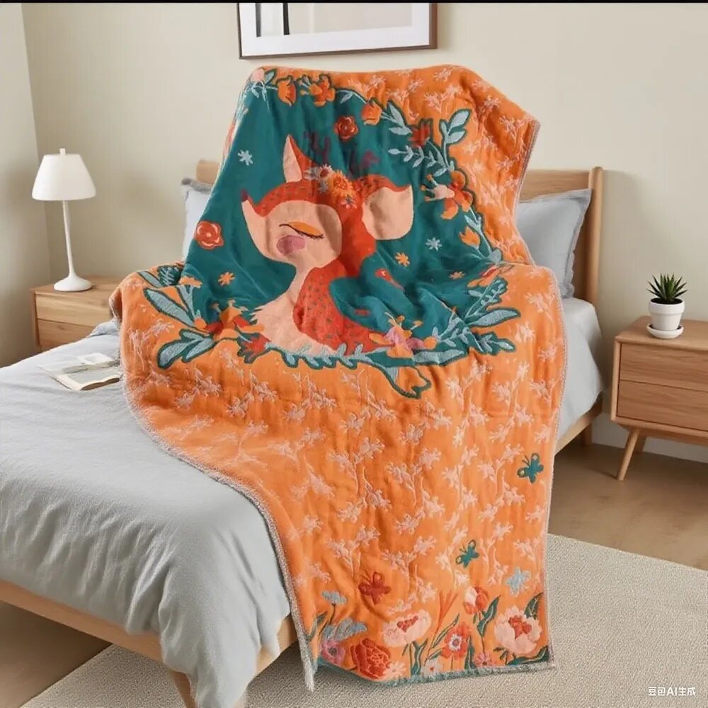 Полотенце для ванной homely, Хлопок, Муслин, 70x140 см, белый, синий, 1 шт.