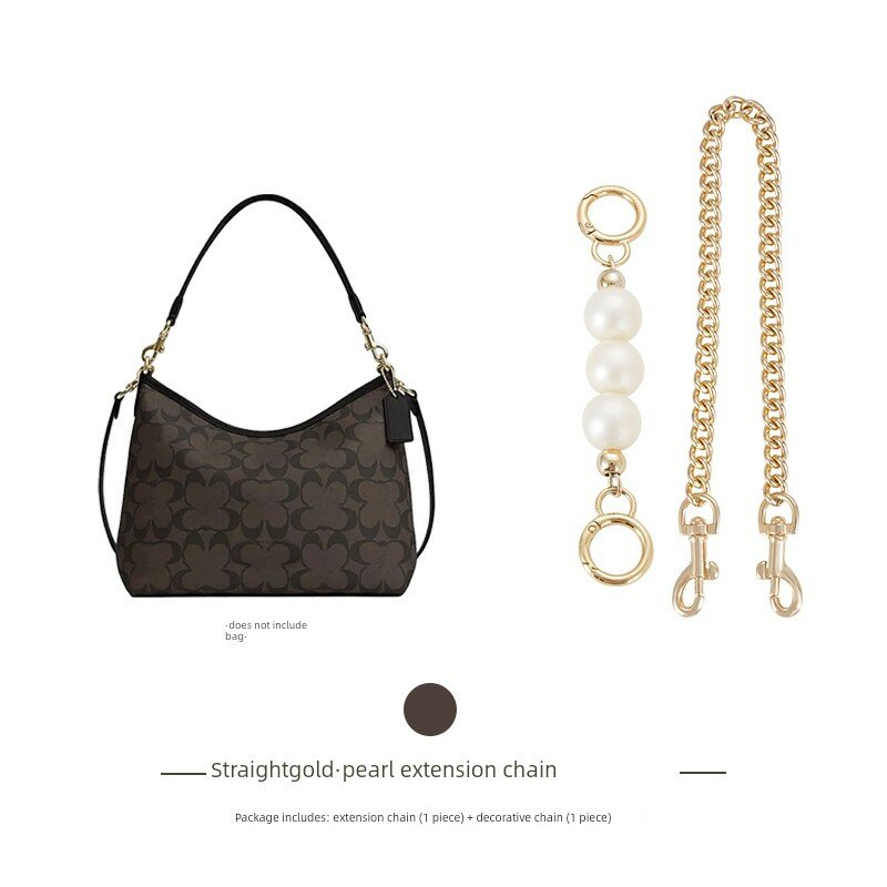 Цепочка для сумки Coach Laurel: жемчужная + декоративная цепочка 45 см