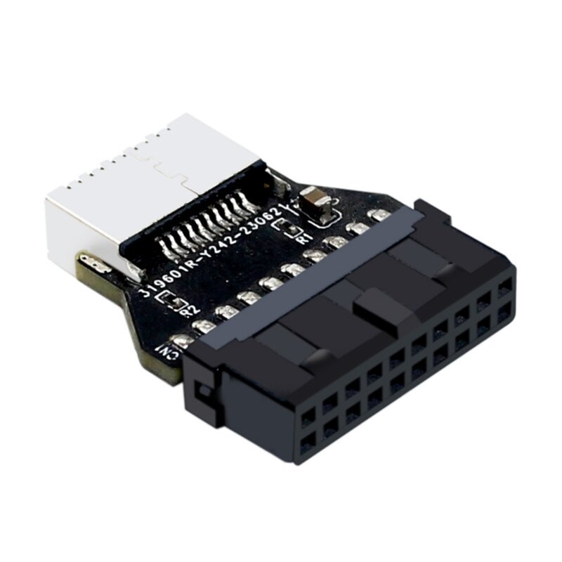 USB3.0 19 PIN для типа E 90-градусный прямоугольный адаптер для подключения материнской платы на передней панели