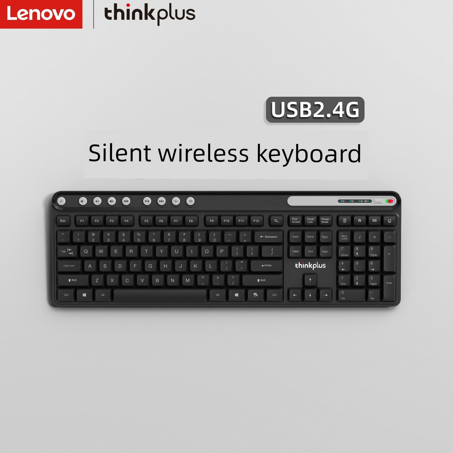 Беспроводная клавиатура и мембранная мышь Lenovo, бесшумные, для девочек, для офиса, универсальные для настольных