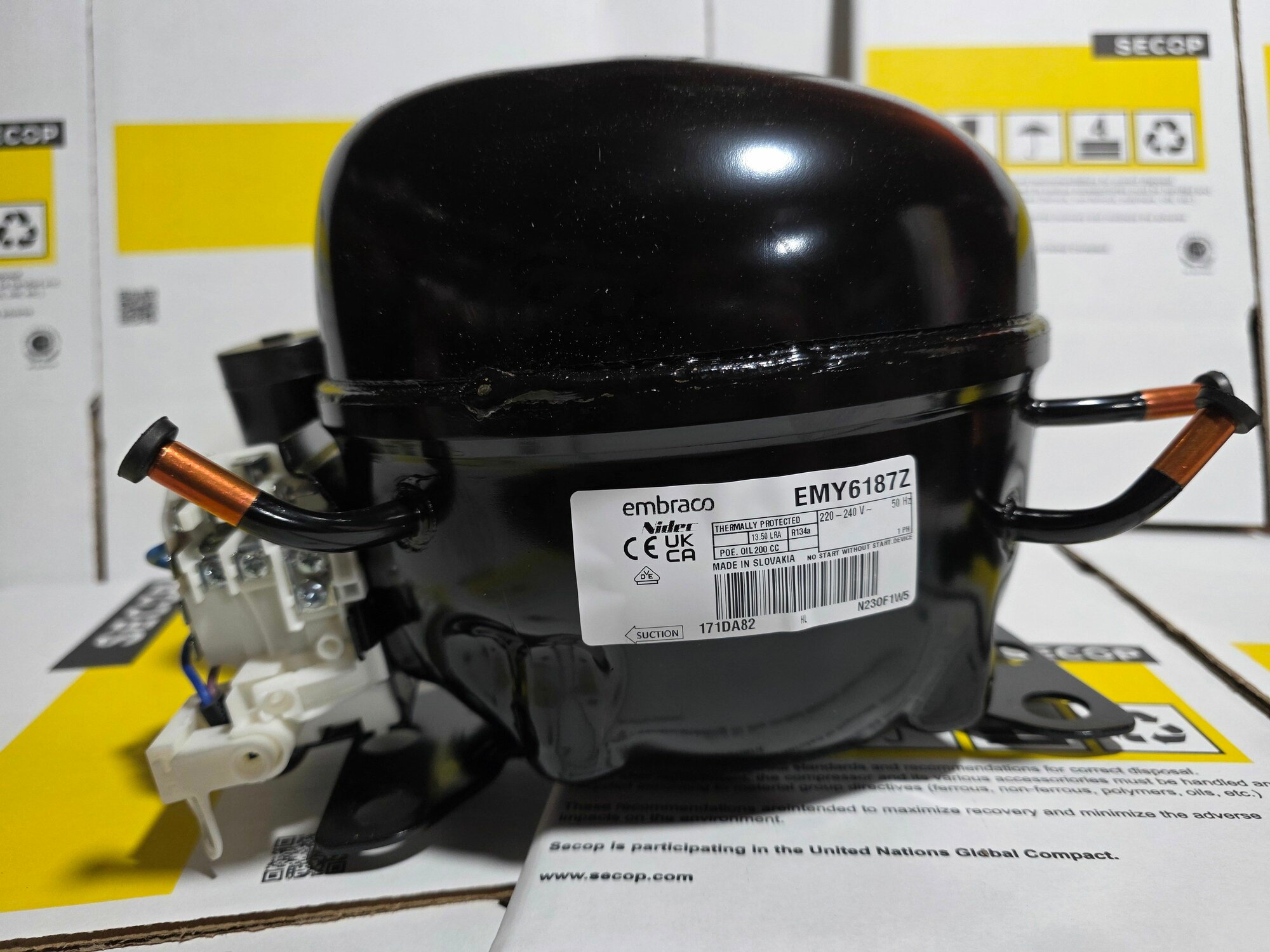 Компрессор EMY6187Z 1019Вт R134 HBP/MBP Embraco