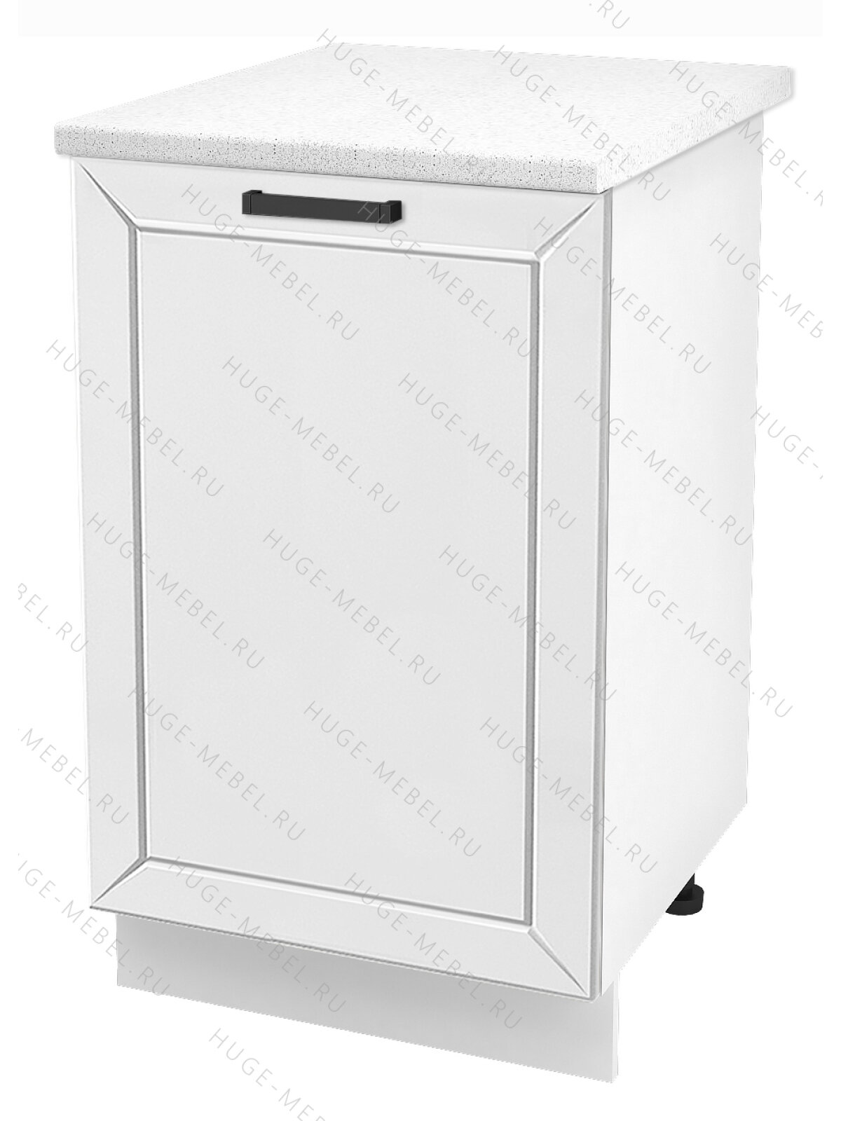 Шкаф кухонный нижний 600 Альфа Ф105 (Белый) Huge Mebel. Ширина 600 Высота 840. Модули кухонные нижние