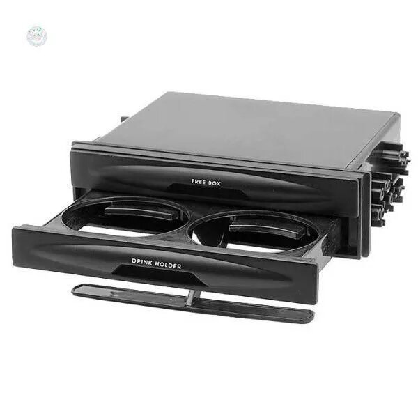 Универсальный карман-подстаканник для автомобиля 1DIN с выдвижной полкой, держатель для напитков и органайзер для мелочей
