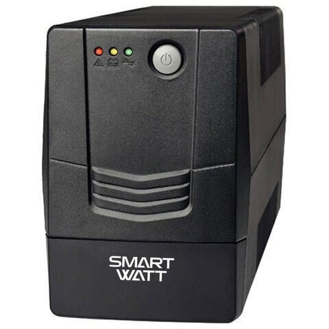 Источник бесперебойного питания SmartWATT 3703020390009 UPS UNI 1050E, 1050 ВА 630 Вт, 2 розетки