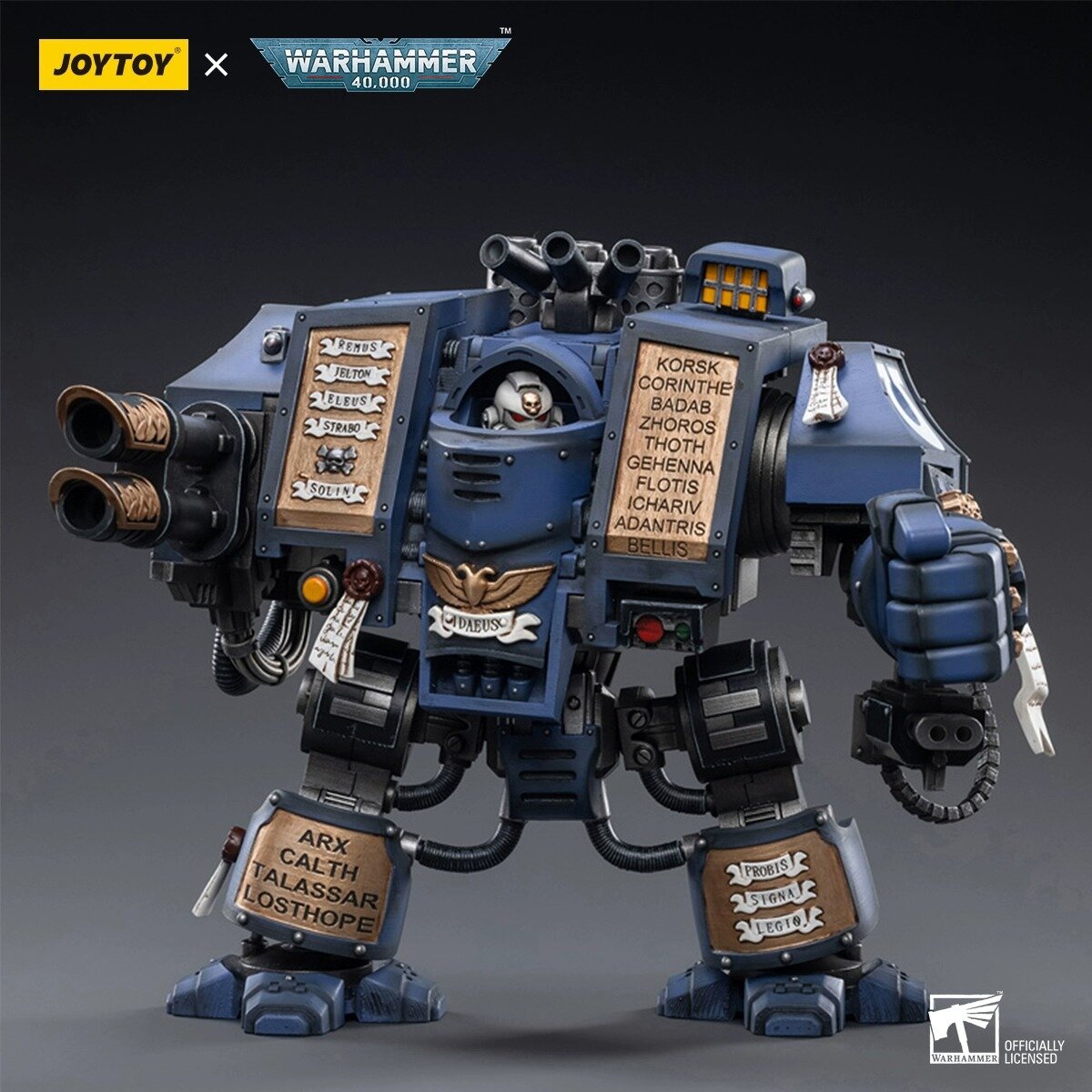 JOYTOY Dark Source Warhammer 40k Space Marine Ultramarine Holy Dreadnought Mecha 1:18 Модель Игровая фигурка