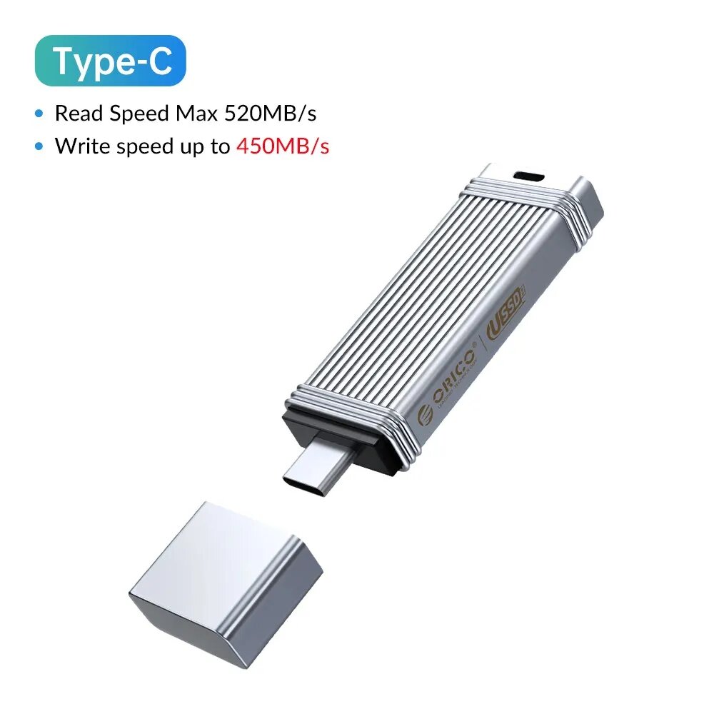 ORICO USSD твердотельный USB-накопитель 256G-Type-C3.2 Твердотельный USB-диск
