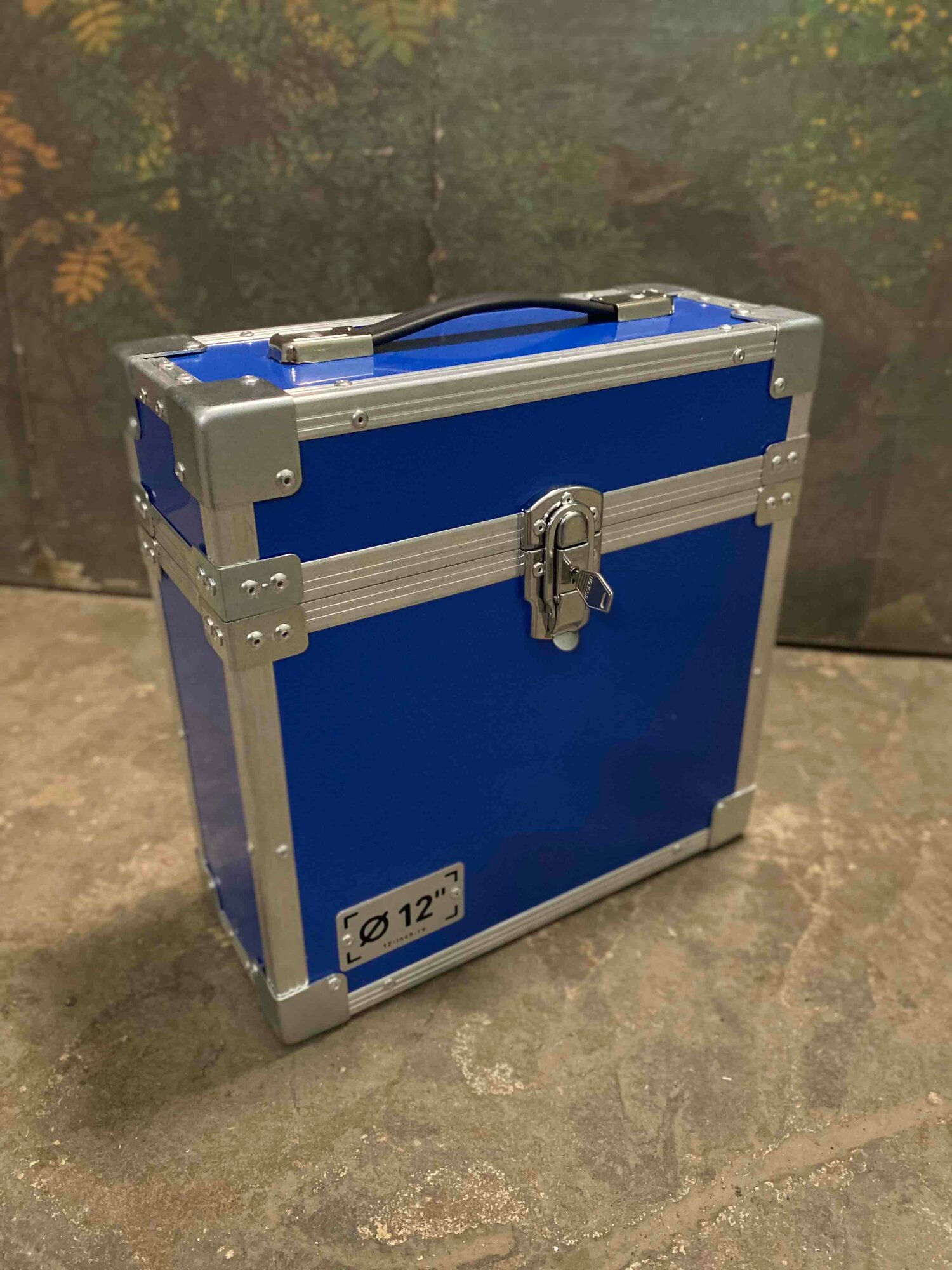 Кейс для виниловых пластинок 12inch Vinyl Record Case LP 30 Aluminium Blue