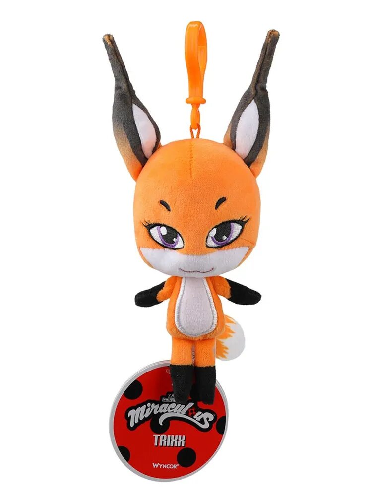 Мягкая игрушка подвеска "Леди Баг и Супер-Кот", плюшевый Квами Триккс, Miraculous, M13022