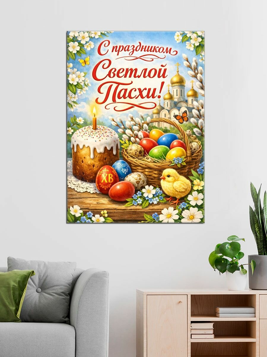 Картина на стену "Пасха", 50х70 см