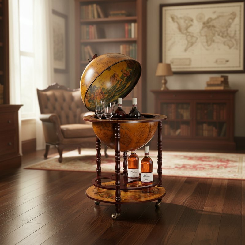 Глобус-бар напольный Edward